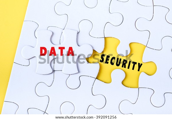 White Puzzle Word Data Security Stock Photo 392091256 | Shutterstock
