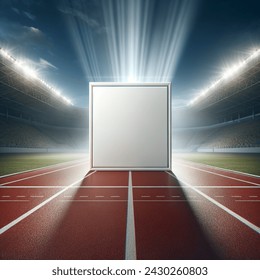 One White Rectangular Boxes On Running AI-generated image 2430229209 ...