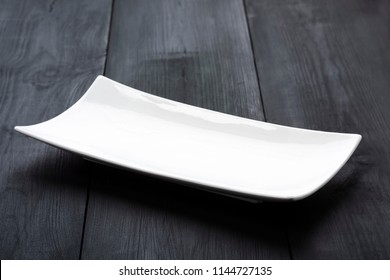 White Rectangular Plate Rounded Corners Stock Photo 1144727135 ...