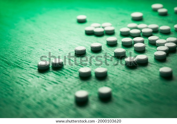 White Round Tablets Matte Surface On Stock Photo 2000103620 | Shutterstock