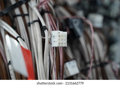 White Socket Electrical Cables Stock Photo 2131662779 | Shutterstock