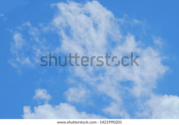 White Soft Cloud Texture Blue Sky Stock Photo 1421990201 | Shutterstock