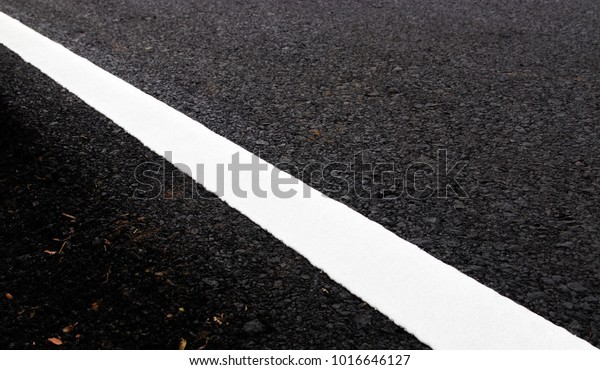 White Solid Line Road Markings On Stock Photo 1016646127 | Shutterstock