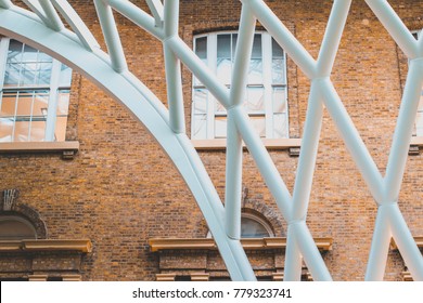 White Structure On Brick Background Stock Photo 779323741 | Shutterstock