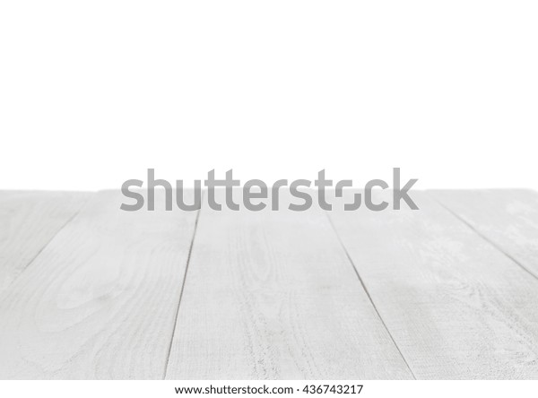 White Table On White Background Stock Photo (Edit Now) 436743217
