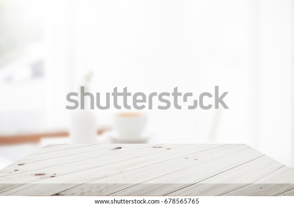 White Table Top Background Stock Photo (Edit Now) 678565765