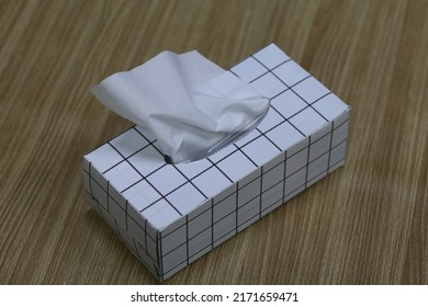 White Tissue Box Checkered Pattern Made Stock Photo 2171659471 ...