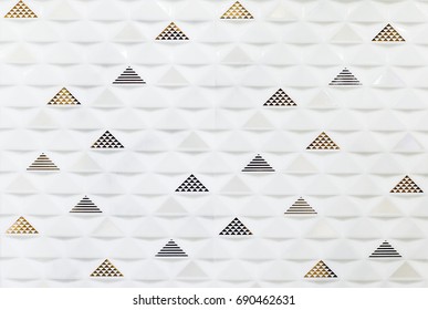 White Triangle Pattern Tiles Stock Photo 690462631 | Shutterstock