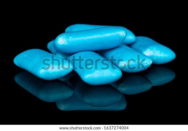 Whole Blue Chewing Gum Stack Isolated Stock Photo 1637274004 | Shutterstock