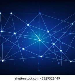 Network Equidistant Connected Nodes Transparent Background AI-generated ...