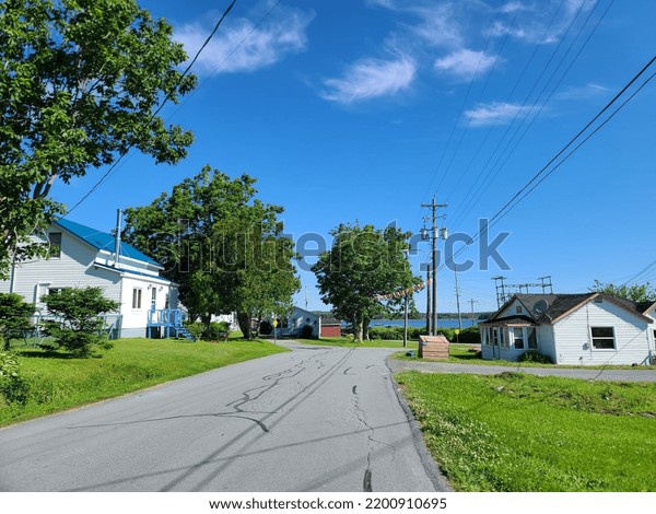 Wide Open Small Town Empty Street Stock Photo 2200910695 | Shutterstock