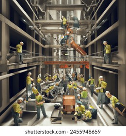 Industrial Install Work AI-generated image 2573310427 | Shutterstock