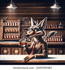 Wile E Coyote Genius Math Above Imagen generada por IA 2445969365 ...