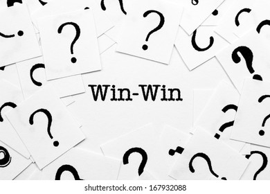 Win Win Question Mark Stock Photo 167932088 | Shutterstock