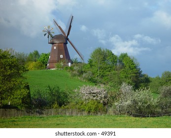 Panorama Typical Dutch Windmill Scene Stock Photo 53750389 | Shutterstock