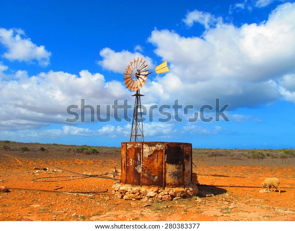 Windmill Outback Australia Stock Photo (Edit Now) 280383377