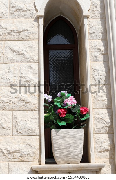 Window Aperture Wall Which Serves Entry Stock Photo 1554439883 ...