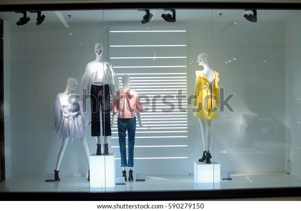 Window Display Mannequin Storefront Stock Photo (Edit Now) 590279150
