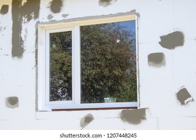 Window Styrofoaminsulation Facade Building Window White Stock Photo ...