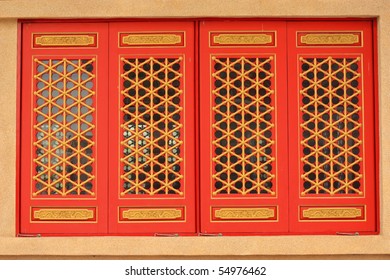 Chinese Traditional Windows Chinese Temple Thailand Stock Photo (Edit ...