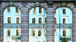 Abstract reflection in glass with, an Architecture Photo by VictorGrow