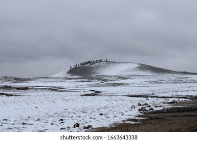 Winter Landscape Snow Rocks Trees Stock Photo 1663643338 | Shutterstock