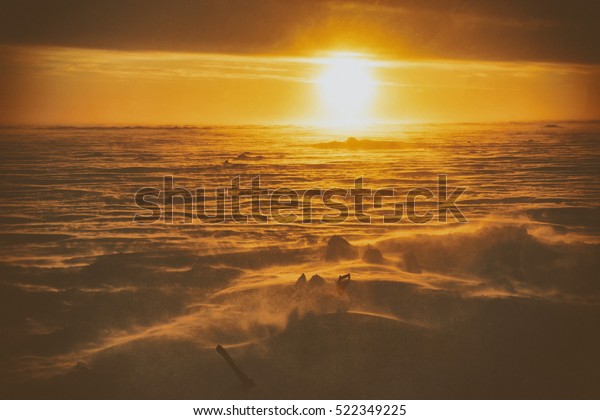 Winter Sunset Without Trees Stock Photo 522349225 | Shutterstock