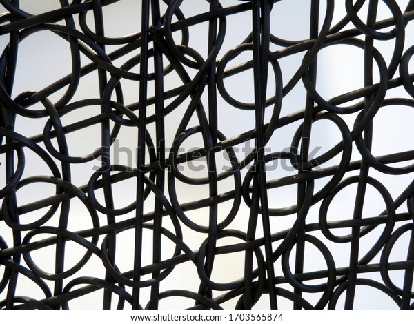 Wire Frame Black Background Decor Stock Photo 1703565874 | Shutterstock