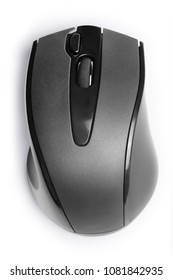 Wireless Black Computer Mouse Top View Stock Photo 1081842935 ...