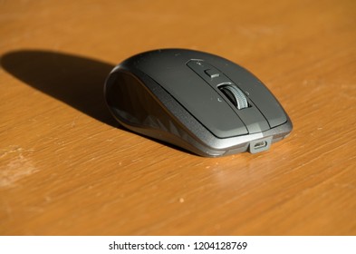 Wireless Mouse Omnidirectional Scroll Wheel Side Stock Photo (Edit Now ...