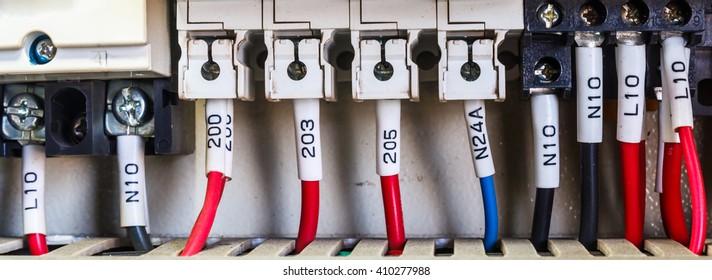 Wiring Program Control Panel Wires Industry Stock Photo 410277988 ...