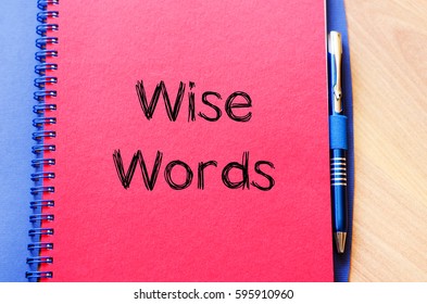 Wise Words Text Concept Write On Stock Photo 595910960 | Shutterstock