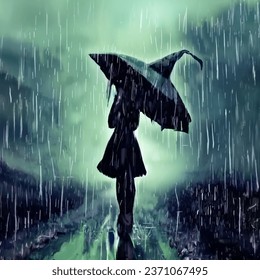 Witch Rain AI-generated image 2370954149 | Shutterstock