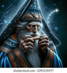 Realistic Ancient Male Elf Seeking Treasure AI-generated image ...