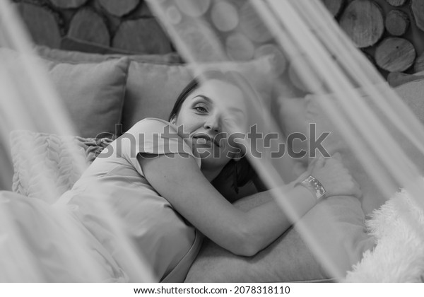 Woman On Bed Black White Stock Photo 2078318110 | Shutterstock Woman On Bed Black White Stock Photo 2078318110 | Shutterstock