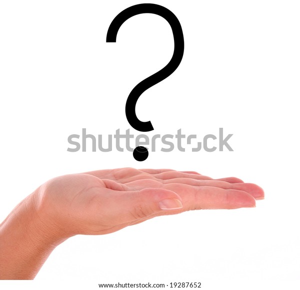 Womans Hand Question Mark Stock Photo 19287652 | Shutterstock