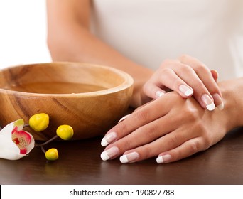 Womans Hands Lying On Table Stock Photo 190827788 | Shutterstock