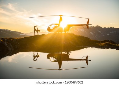48 Woman Next To Helicopter Images, Stock Photos & Vectors | Shutterstock