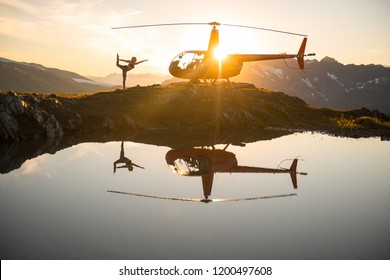 48 Woman Next To Helicopter Images, Stock Photos & Vectors | Shutterstock