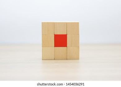 Wooden Blocks Stacked Into Rectangular Shapes Stock Photo 1454036009 ...