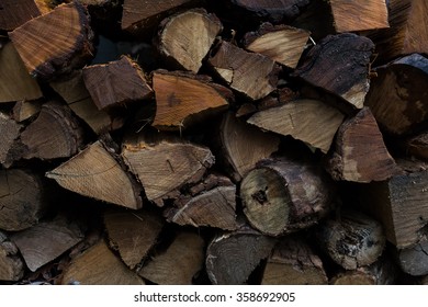 Wooden Fire Logs Stack Background Image 스톡 사진 358692905 | Shutterstock