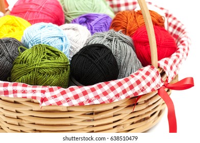 Wool Threads Basket Stock Photo 638510479 | Shutterstock