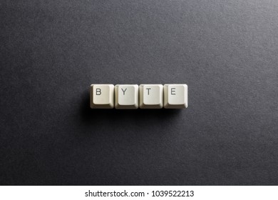 Word Byte Made Using Computer Keyboard Stock Photo 1039522213 ...
