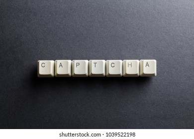 Word Captcha Made Using Computer Keyboard Stock Photo 1039522198 ...
