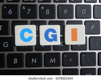 Word Cgi Computer Generated Imagery On Stock Photo 1078501454 ...
