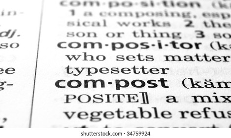 Word Compost Dictionary Closeup Stock Photo 34759924 | Shutterstock