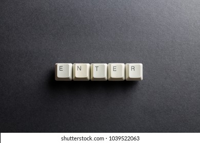 Word Enter Made Using Computer Keyboard Stock Photo 1039522063 ...