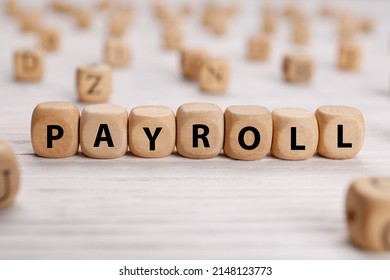 Word Payroll Made Cubes On White Stock Photo 2148123773 | Shutterstock