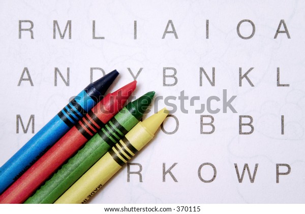 Word Search Crayons Stock Photo 370115 | Shutterstock