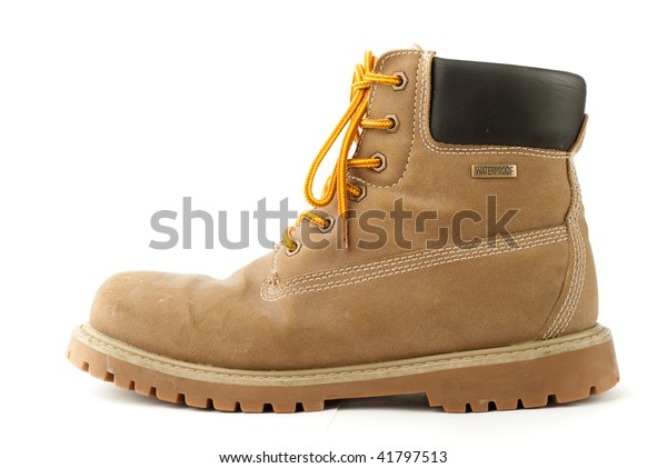 Work Boot Isolated On White Background Stock Photo 41797513 | Shutterstock